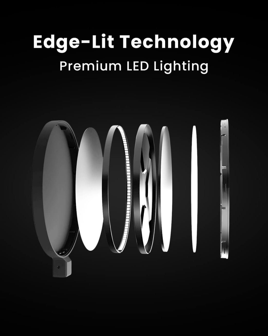 Edge Light 2.0 Desk Lamp with Base | Adjustable Modern LED Desk Lamp