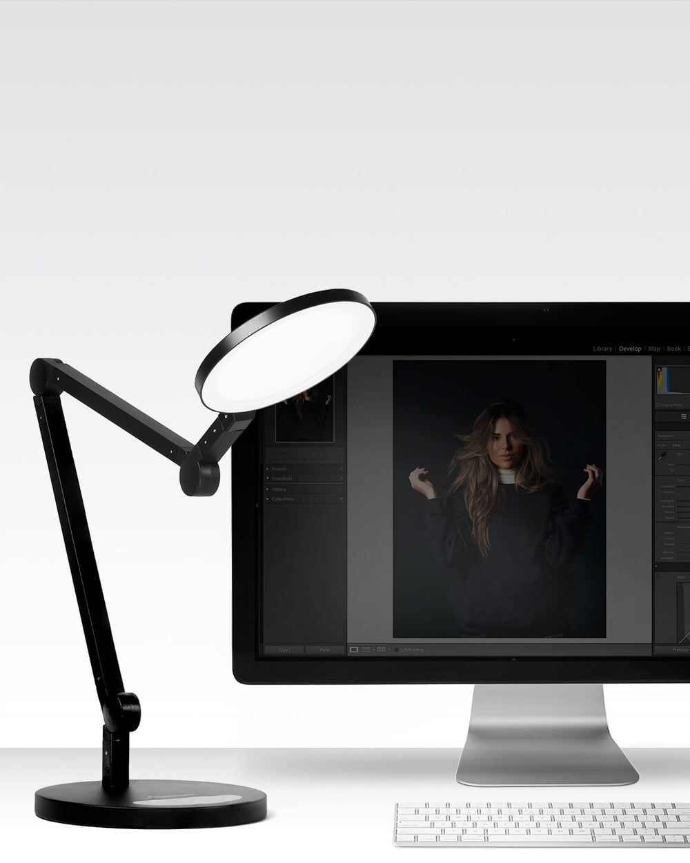Edge Light 2.0 Desk Lamp with Base | Adjustable Modern LED Desk Lamp