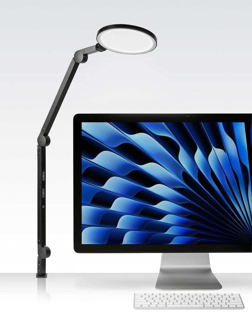 Edge Light 2.0 Black LED Desk Lamp | Modern Clamp-On Desk Light for Any ...