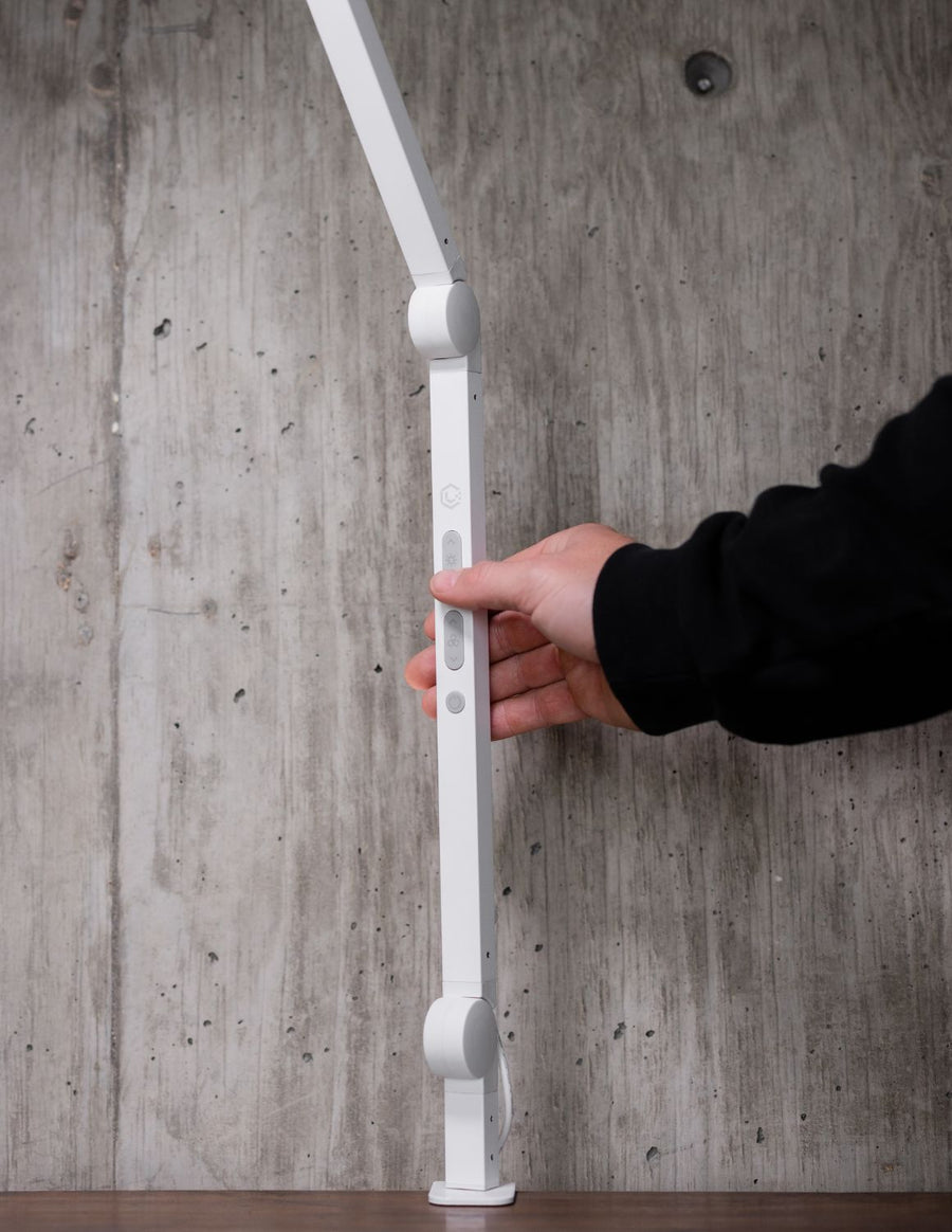 Edge Light 2.0 White LED Desk Lamp - Task & Video Stream Lighting