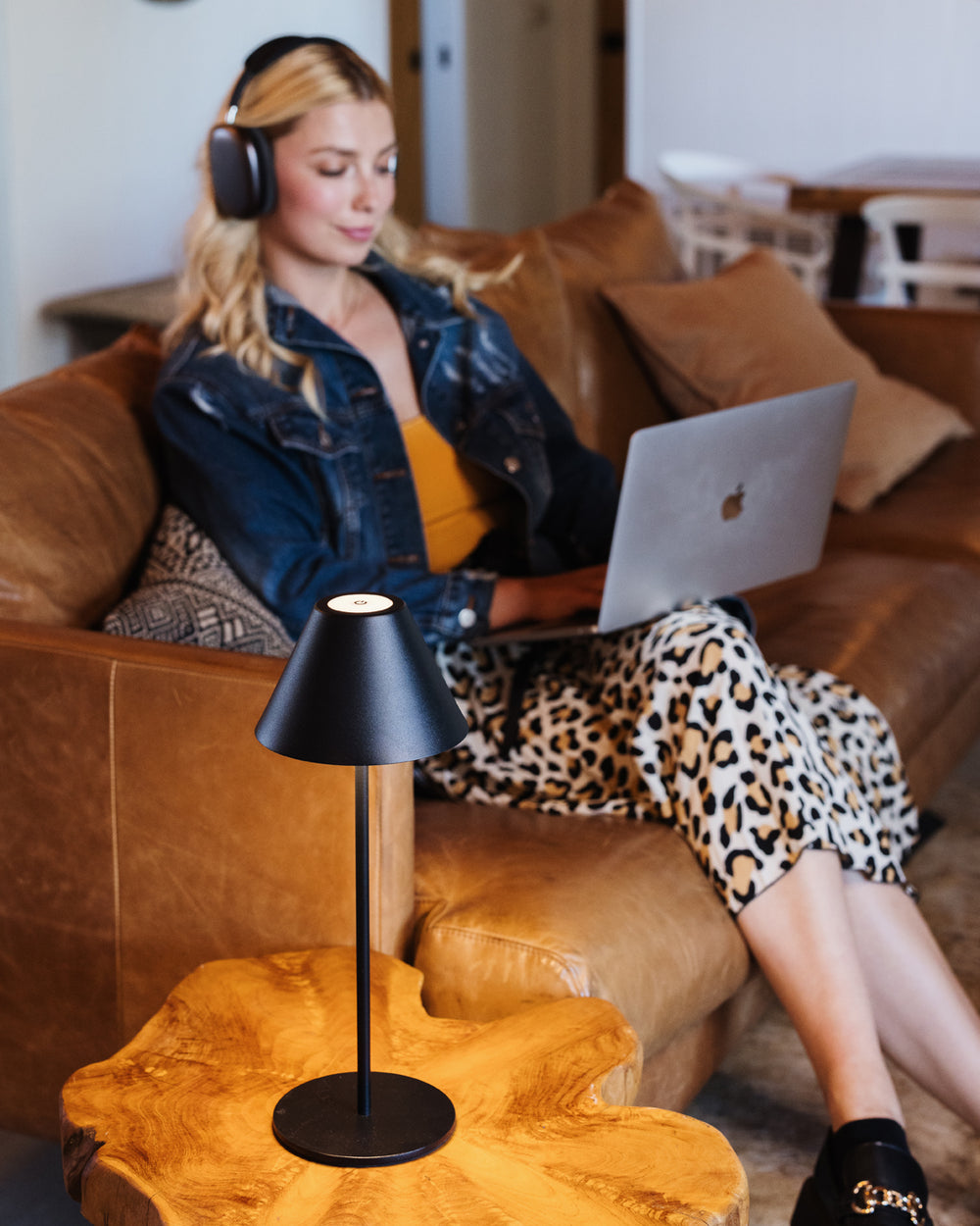 Lume Cube Rechargeable LED Table Lamp - Black | Modern & Portable Lighting