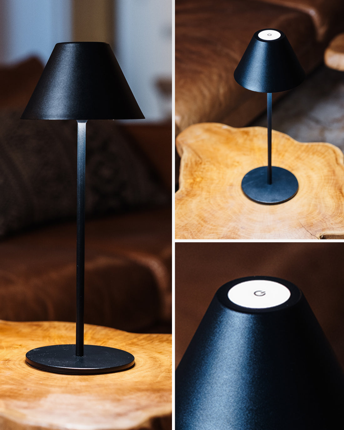 Lume Cube Rechargeable LED Table Lamp - Black | Modern & Portable Lighting