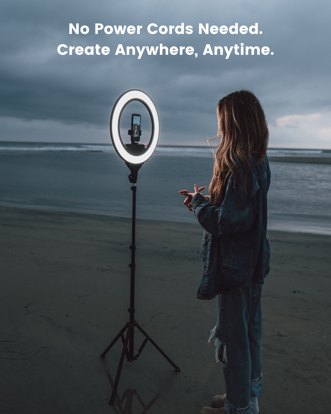 Cordless Ring Light Pro | Top Rated Portable LED Ring Light For Creators